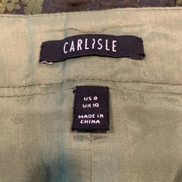 Carlisle | Skirts | Carlisle Green Black Pencil Skirt Size 8 | Poshmark
